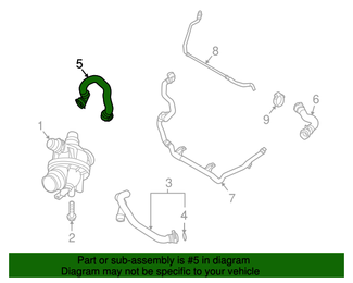 Genuine BMW Radiator Coolant Hose - 17127612444 - Modded Euros