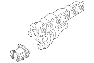 Genuine BMW Turbocharger With Exhaust Manifold - 11657636423 - Modded Euros