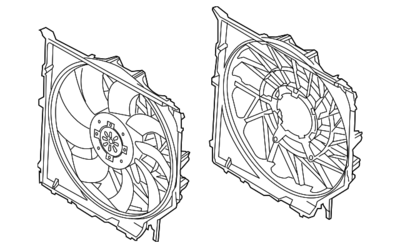Genuine BMW Auxiliary Fan Assembly - 17113442089 - Modded Euros