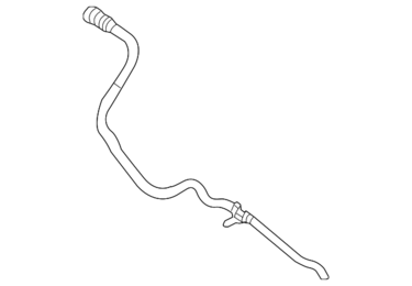 Genuine BMW Engine Coolant Recovery Tank Hose - 17127541146 - Modded Euros