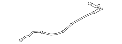 Genuine BMW Engine Coolant Recovery Tank Hose - 17127591096 - Modded Euros