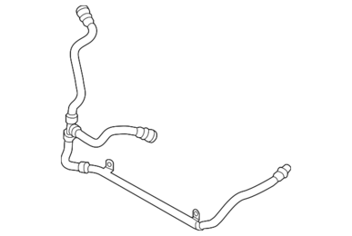 Genuine BMW Engine Coolant Recovery Tank Hose - 17127639027 - Modded Euros