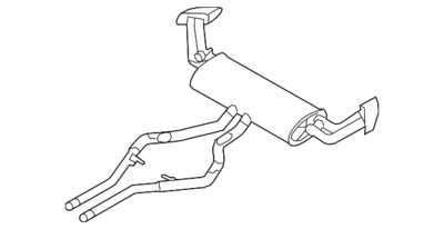 Genuine BMW Exhaust Muffler - 18307646111 - Modded Euros