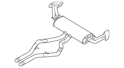 Genuine BMW Exhaust Muffler - 18307646119 - Modded Euros