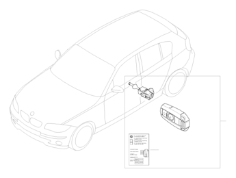 Genuine BMW Remote Control Transmitter for Keyless Entry and Alarm ...