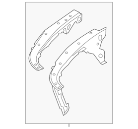 Genuine BMW Fender Apron Reinforcement - 41107261464 - Modded Euros