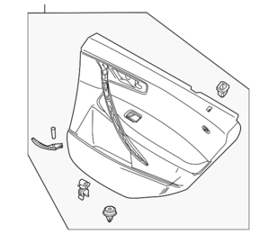 Genuine BMW Door Interior Trim Panel - 51423453885 - Modded Euros