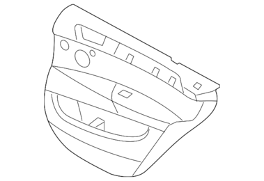 Genuine BMW Door Interior Trim Panel - 51427244494 - Modded Euros