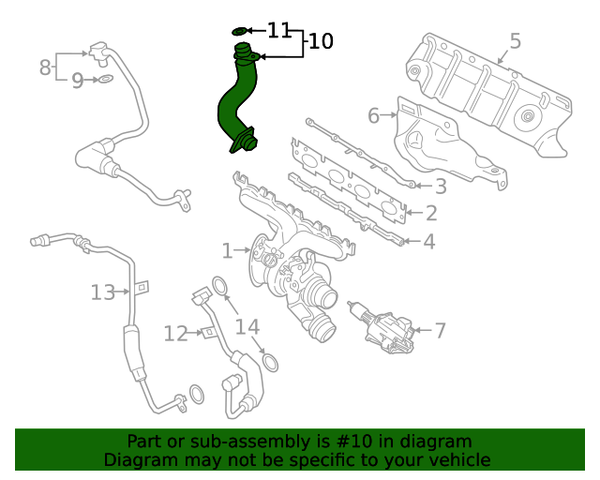 Genuine BMW Mini Turbocharger Oil Line - 11428629970 - Modded Euros