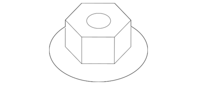 Genuine BMW Mini Fuel Tank Strap Nut - 07147381866 - Modded Euros