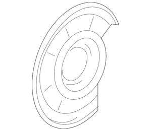 Genuine BMW Brake Rotor Dust Shield - 34216857981 - Modded Euros
