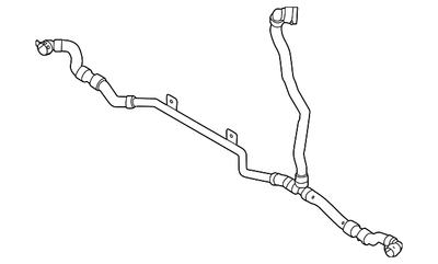 Genuine BMW External Radiator Cooling Hose - 17128096431 - Modded Euros