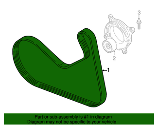 Genuine BMW Serpentine Belt - 11288650740 - Modded Euros