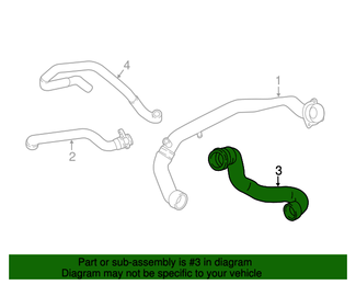 Genuine BMW Engine Coolant Hose - 11537626545 - Modded Euros