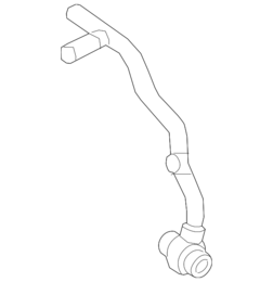 Genuine BMW Engine Coolant Hose - 11537848373 - Modded Euros