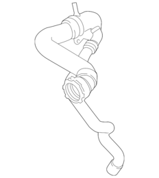 Genuine BMW Radiator Coolant Hose - 11537848380 - Modded Euros