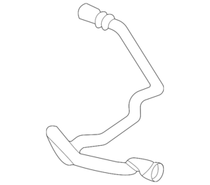 Genuine BMW Engine Coolant Overflow Hose - 17125A4E4B5 - Modded Euros