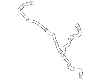 Genuine BMW Engine Coolant Hose - 17127850101 - Modded Euros