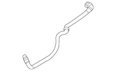Genuine BMW Radiator Coolant Hose - 17128678496 - Modded Euros