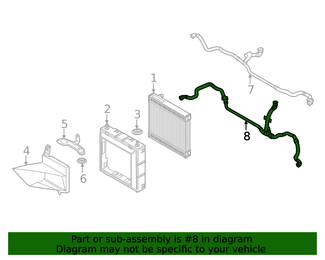 Genuine BMW Radiator Coolant Hose - 17128747916 - Modded Euros