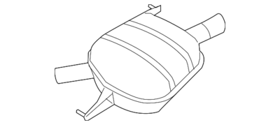 Genuine BMW Exhaust Muffler - 18308643636 - Modded Euros