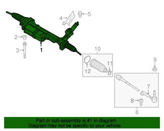 Genuine BMW Rack and Pinion Assembly - 32105A24384 - Modded Euros