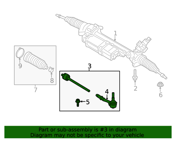 Genuine BMW Steering Tie Rod Assembly - 32107885136 - Modded Euros