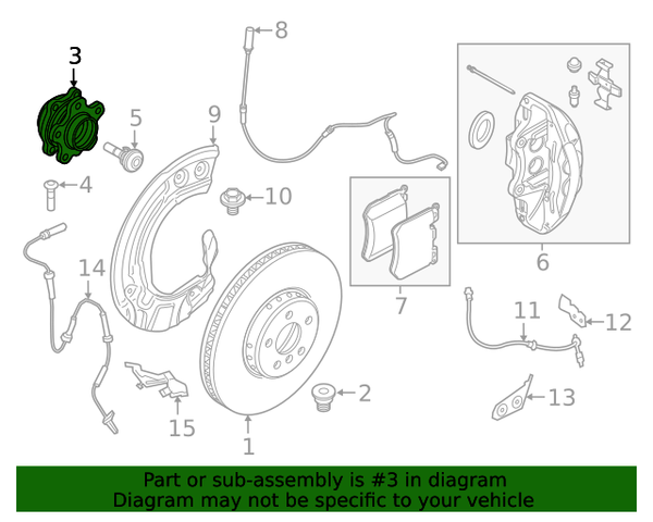 Genuine BMW Wheel Bearing and Hub Assembly - 33406899301 - Modded Euros