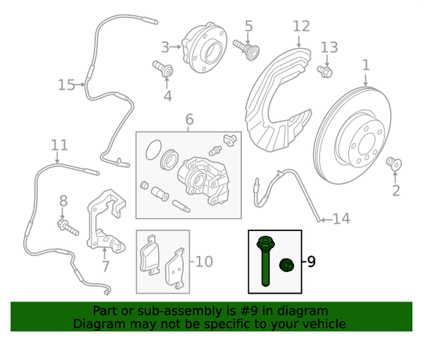 Genuine BMW Disc Brake Caliper Guide Pin Boot - 34116872804 - Modded Euros