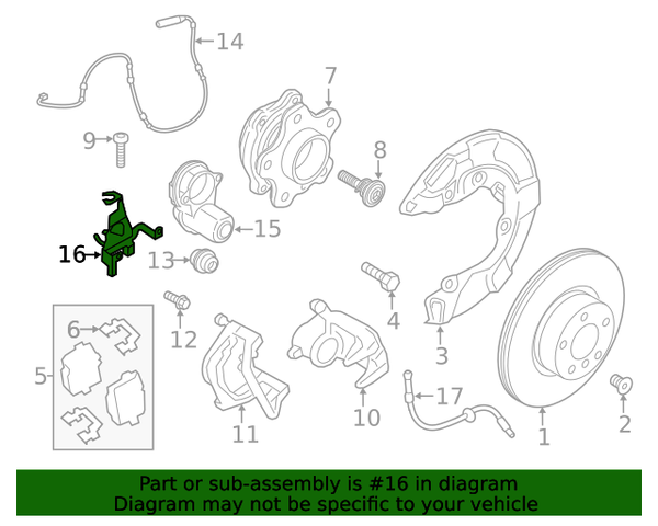 Genuine BMW Brake Hydraulic Line Bracket - 34216887396 - Modded Euros