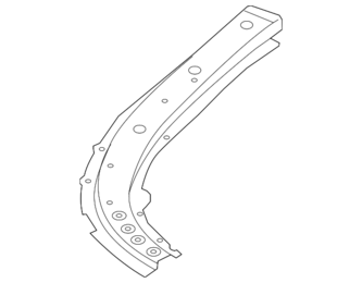 Genuine BMW Fender Apron Reinforcement - 41007412953 - Modded Euros