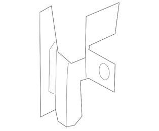 Genuine BMW Body A-Pillar Reinforcement Bracket - 41357240501 - Modded ...