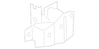 Genuine BMW Bumper Cover Support Rail Bracket - 51117473457 - Modded Euros