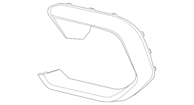 Genuine BMW Grille Molding - 51118081638 - Modded Euros