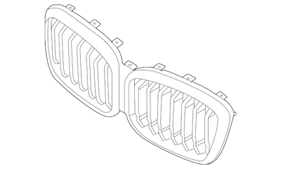 Genuine BMW Grille - 51135A20763 - Modded Euros