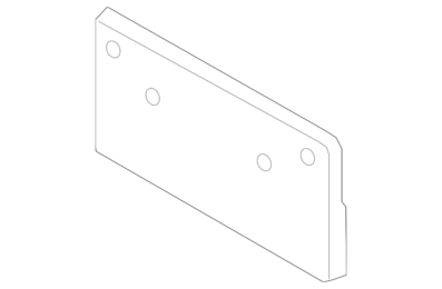 Genuine BMW License Plate Bracket - 51137354813 - Modded Euros