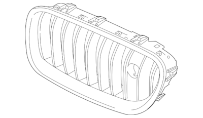 Genuine BMW Grille - 51137373689 - Modded Euros