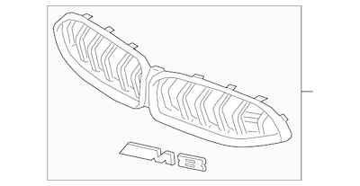 Genuine BMW Grille - 51138074875 - Modded Euros