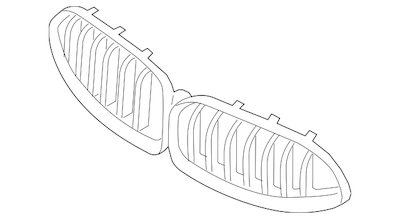 Genuine BMW Grille - 51138080610 - Modded Euros
