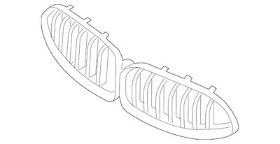 Genuine BMW Grille - 51138080611 - Modded Euros