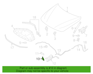 Genuine BMW Hood Safety Catch - 51138495958 - Modded Euros