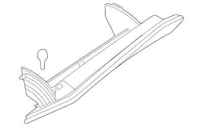 Genuine BMW Glove Box Door - 51169863833 - Modded Euros
