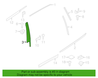 Genuine BMW Door Applique - 51357410046 - Modded Euros