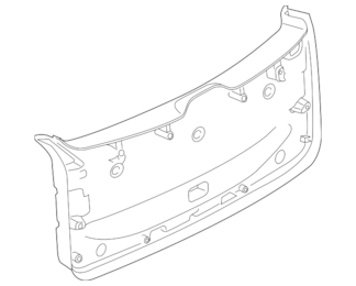 Genuine BMW Liftgate Trim - 51497484136 - Modded Euros