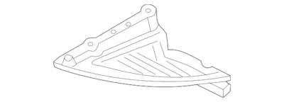 Genuine BMW Radiator Support Splash Shield - 51717203951 - Modded Euros
