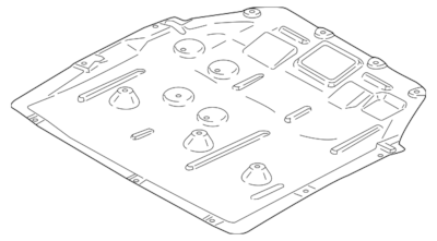 Genuine BMW Radiator Support Splash Shield - 51757343142 - Modded Euros