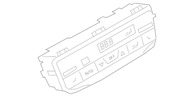 Genuine BMW HVAC Temperature Control Panel - 61315A3BBF4 - Modded Euros