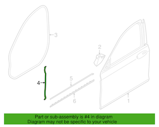 Genuine BMW Door Shell Seal - 51767336050 - Modded Euros