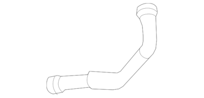 Genuine Mercedes Engine Coolant Overflow Hose - 1645065135 - Modded Euros
