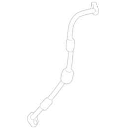 Genuine Mercedes A/C Refrigerant Suction Hose - 1648302215 - Modded Euros